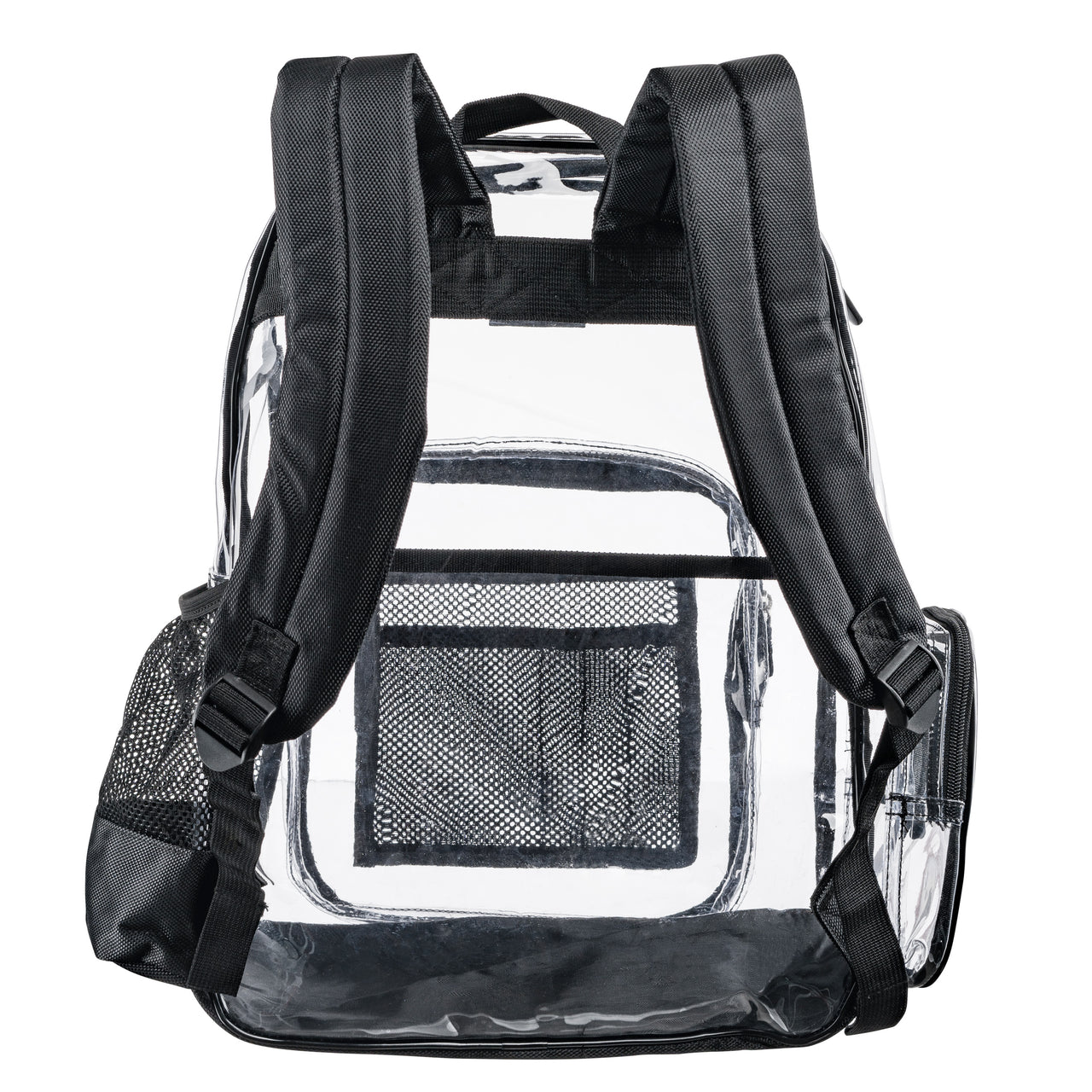 Heavy Duty Clear Backpack With Mesh Organizer (Large) – WlackandBhite